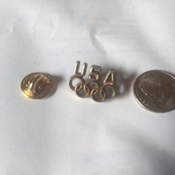 Vintage | Accessories | Usa Gold Olympic Rings Vintage | Poshmark